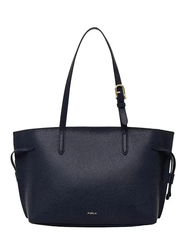 Furla Large Ava Grained-leather Tote Bag - Blue