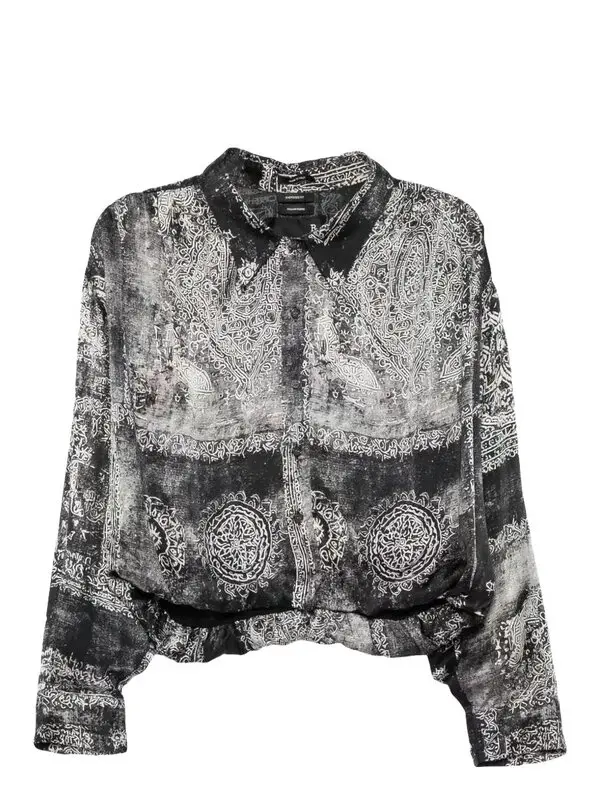 R13 Medallion-print Shirt - Black