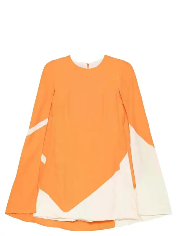 Alberta Ferretti Graphic-print Mini Dress - Orange