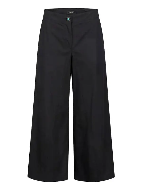 Pinko Canelli Wide-leg Trousers - Black