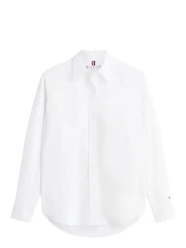 Tommy Hilfiger Logo-embroidered Shirt - White