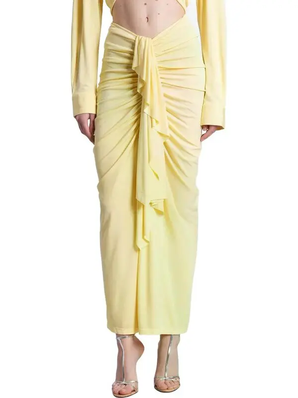 Christopher Esber Ruffled Maxi Skirt - Yellow