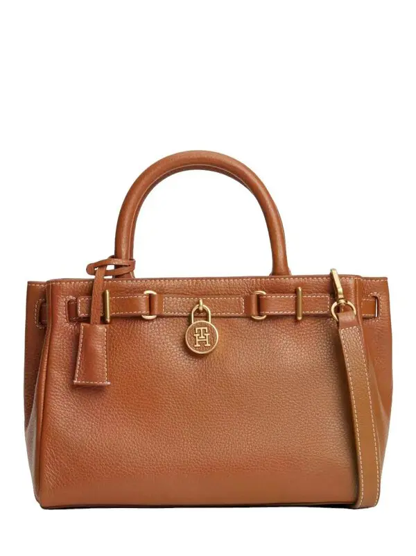 Tommy Hilfiger Grained Texture Tote Bag - Brown