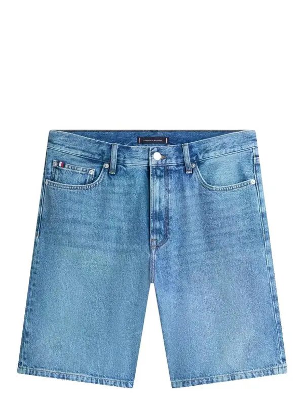 Tommy Hilfiger Faded Denim Shorts - Blue