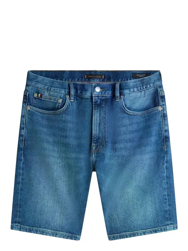 Tommy Hilfiger Denton Faded Denim Shorts - Blue