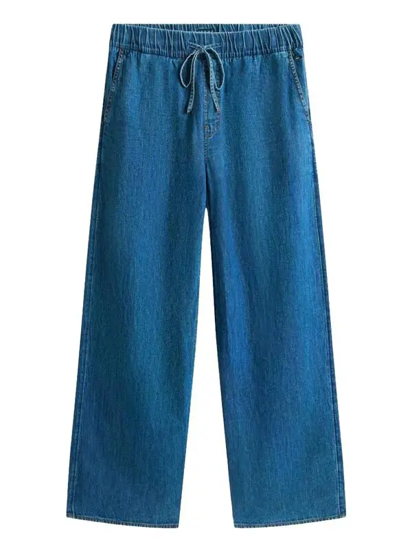 Tommy Hilfiger Drawstring-fastening Wide Leg Jeans - Blue