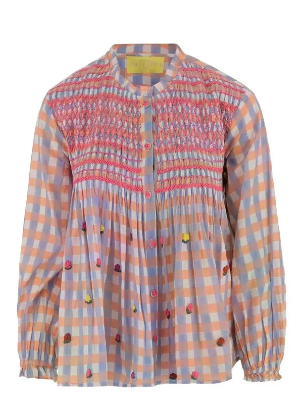 PHILIPPA 1970 Adriana Patterned Shirt - Orange