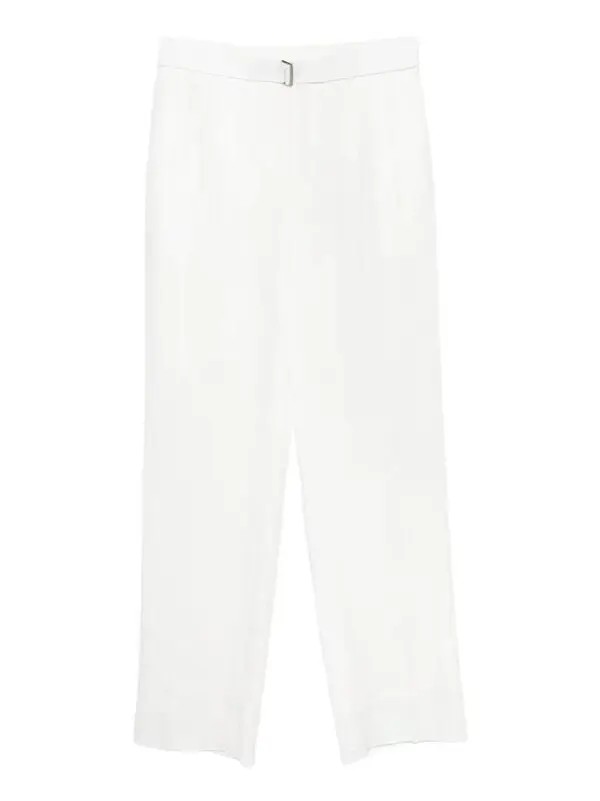 Tagliatore Belted Pleated Trousers - White