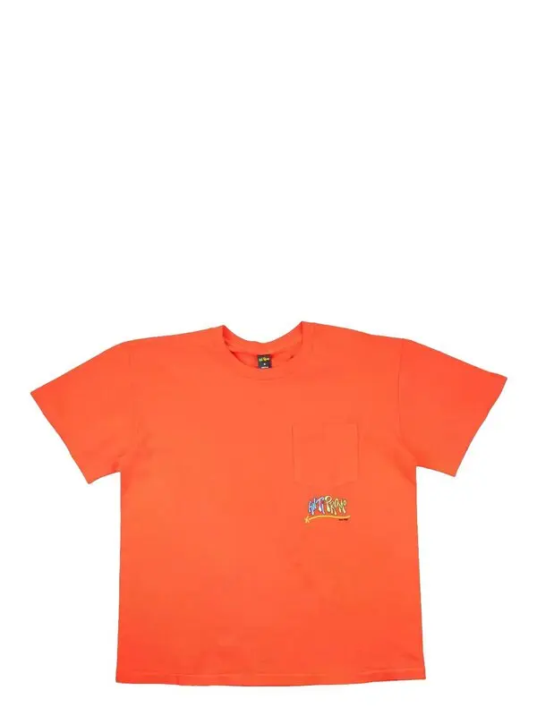 ANTI PROMO Chest Pocket Graphic T-shirt - Orange