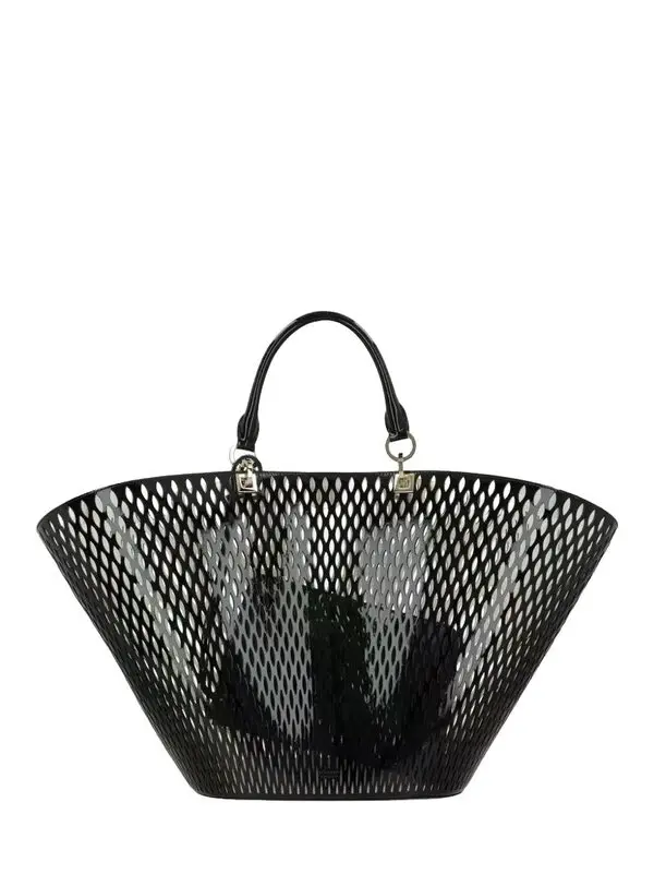 TOM FORD Patent-leather Cut-out Tote Bag - Black