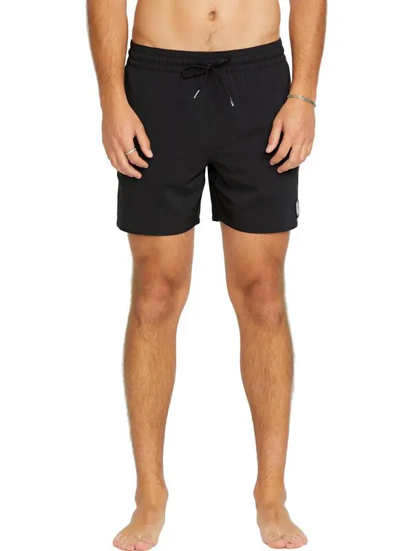 Volcom Lido 2 Solid 16" Trunks - Black