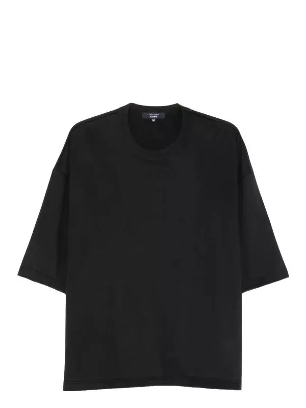Comme Des Garçons Oversized Logo-tag T-shirt - Black
