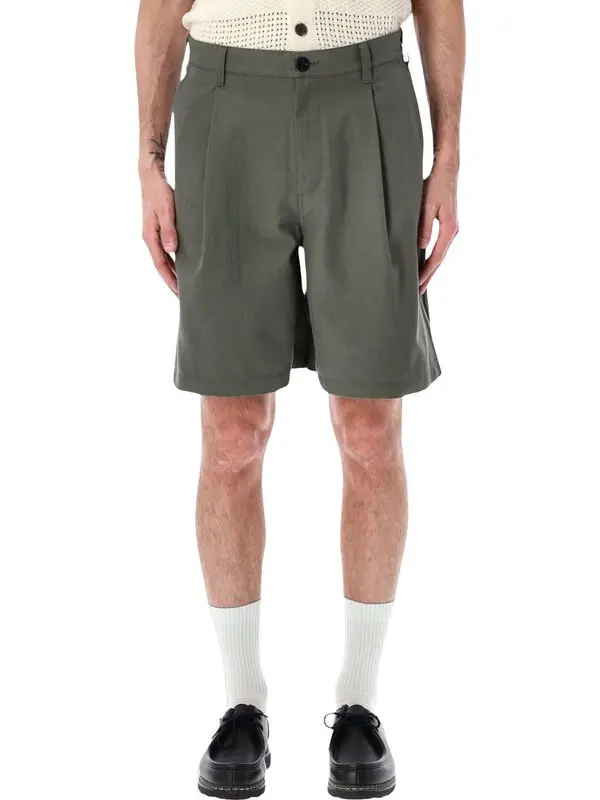 Obey Pleated Shorts - Military