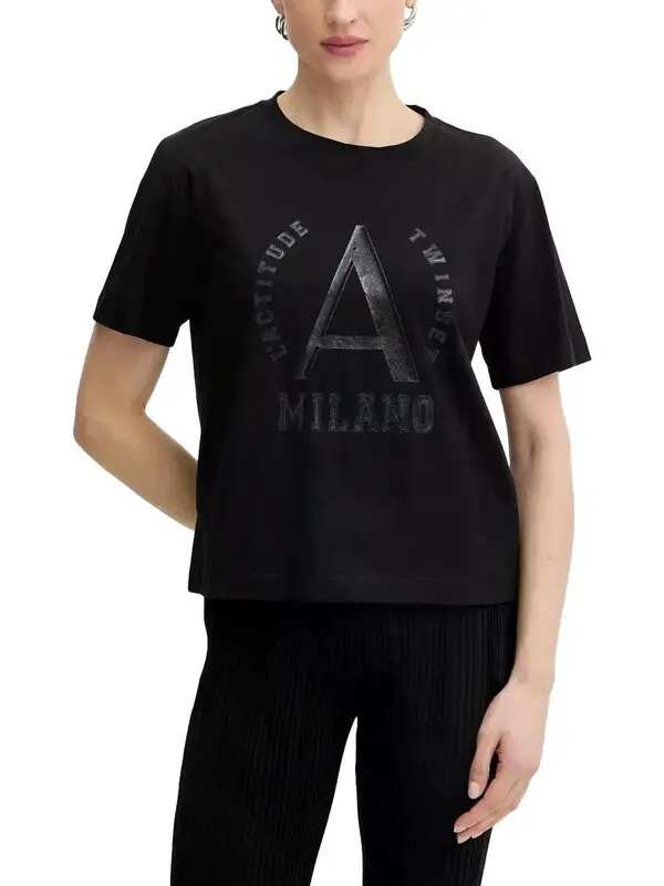 TWINSET Graphic T-shirt - Black