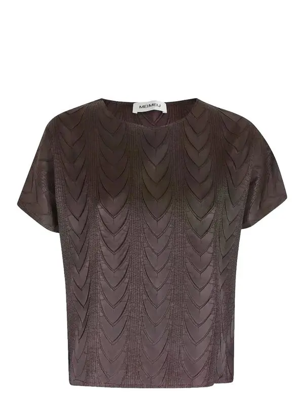 MEIMEIJ Quilted Top - Brown
