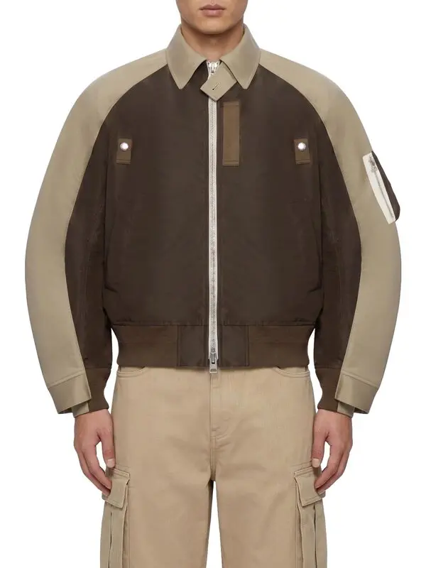 Sacai Bomber Jacket - Brown
