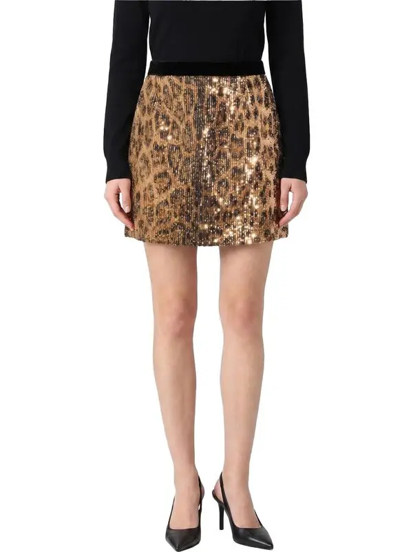 Roberto Cavalli Sequin Mini Skirt - Beige