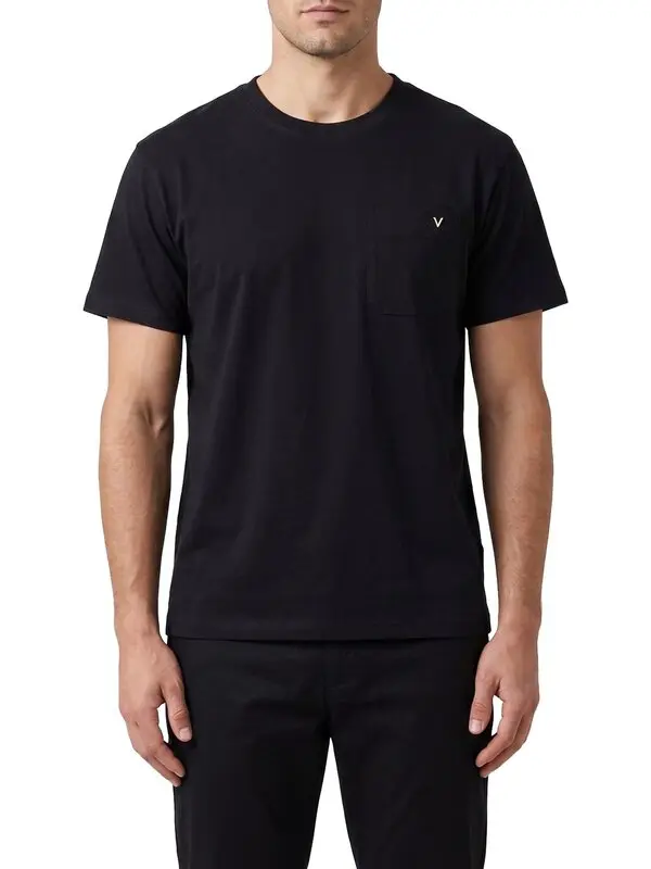 Valentino Garavani Vlogo Cotton T-shirt - Black