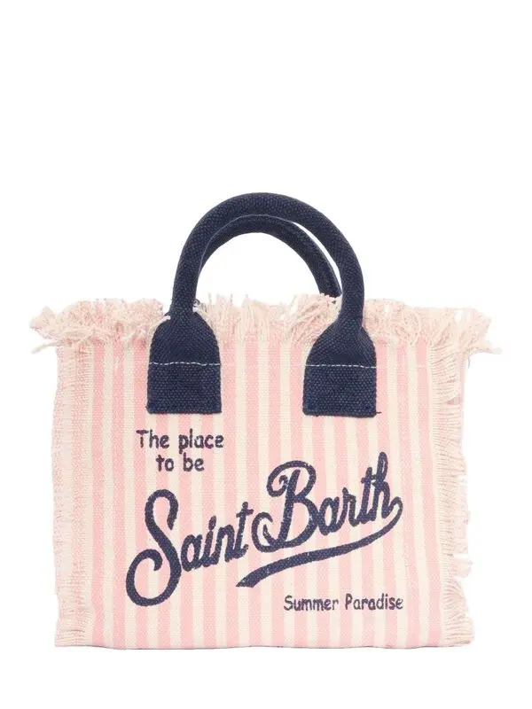 MC2 SAINT BARTH Canvas Tote Bag - Beige