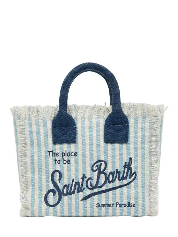 MC2 SAINT BARTH Canvas Tote Bag - Sky