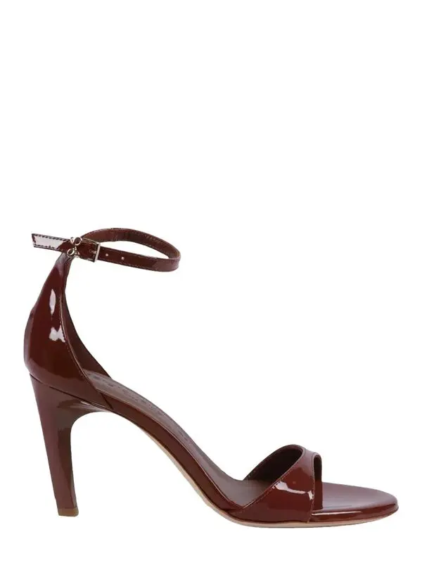 SERGIO LEVANTESI Have6 Patent-leather Sandals - Brown
