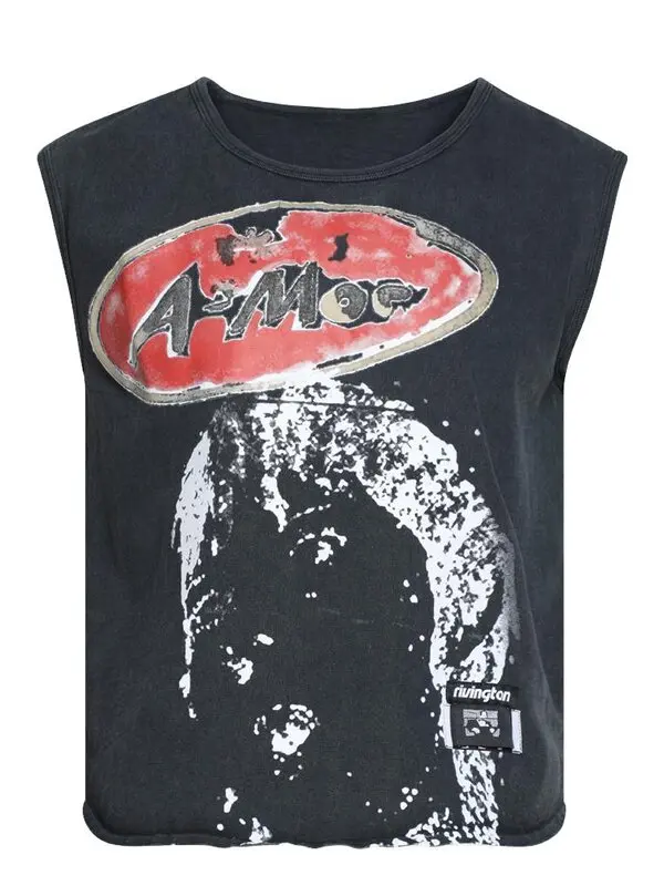 RIVINGTON ROI REBIS Amor Muscle Tee Mechanic - Black