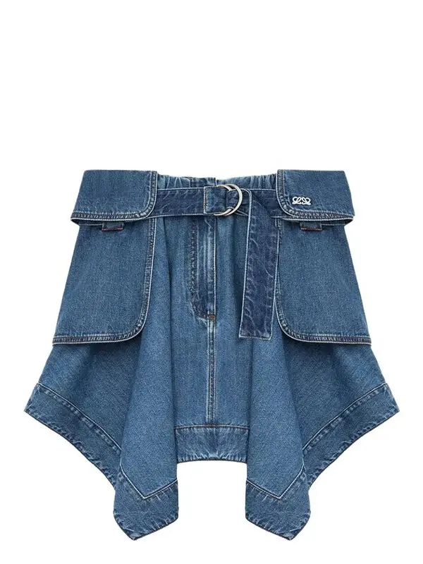 Loewe Cargo Mini Skirt - Blue