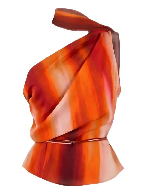 LAQUAN SMITH Top With Scarf Detail - Red