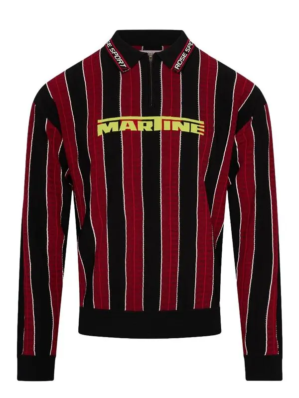 Martine Rose Logo Polo Shirt Red Black - Multi