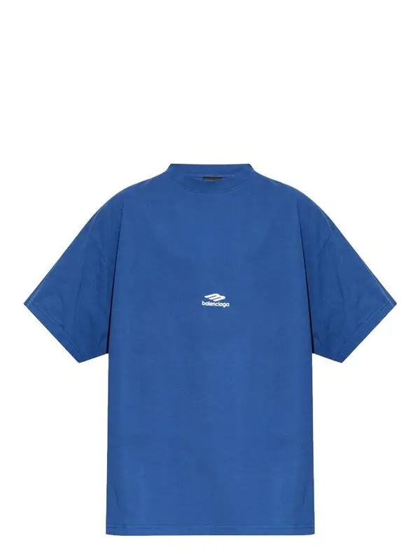 Balenciaga Oversize Tee Chalky And - Blue