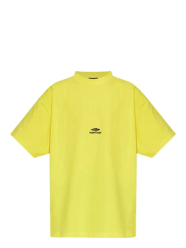 Balenciaga Oversize Tee Chalky And - Yellow