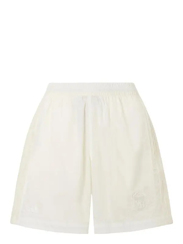ADIDAS ORIGINALS Wales Bonner Embroidered Shell Shorts - White