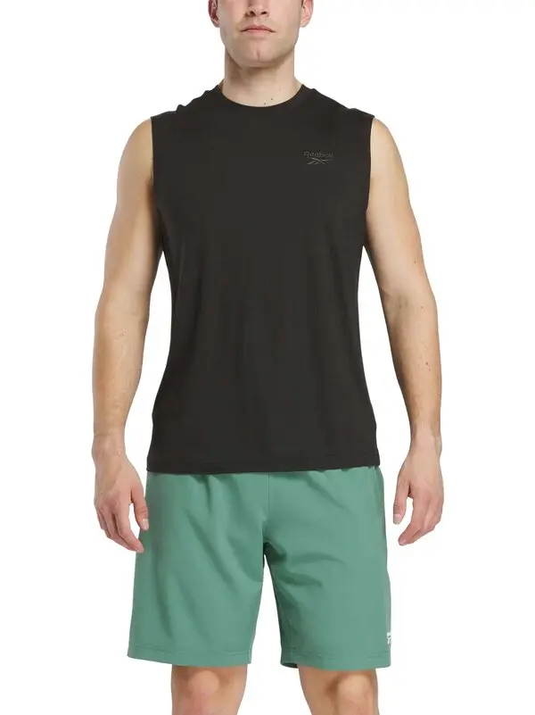 REEBOK Sleeveless Performance Top - Black Heather