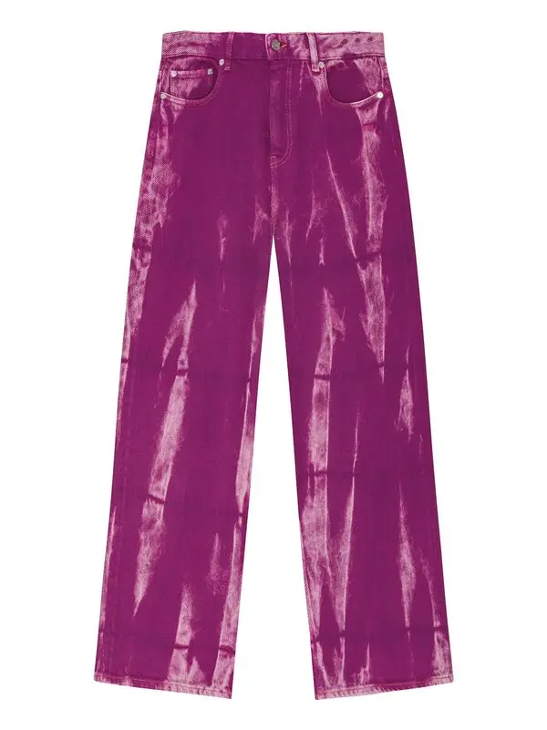 GANNI Overdyed Marri Jeans - Purple