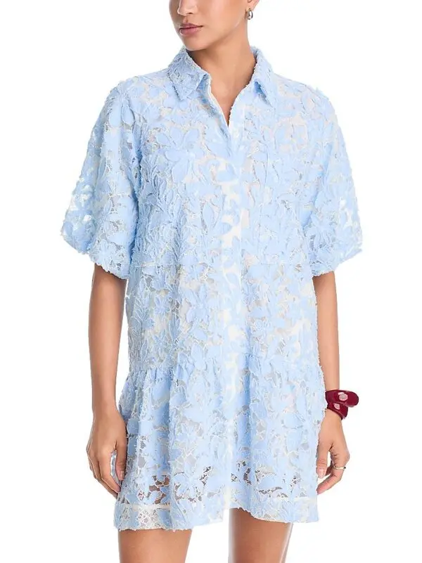 Simkhai Crissy Lace Mini Dress - Celeste Mutli