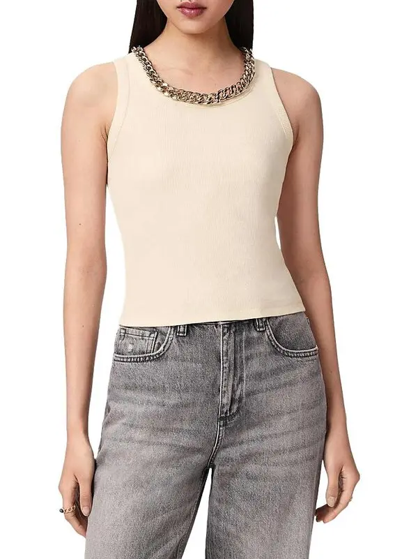 ALLSAINTS Lucy Tank - Mallow White