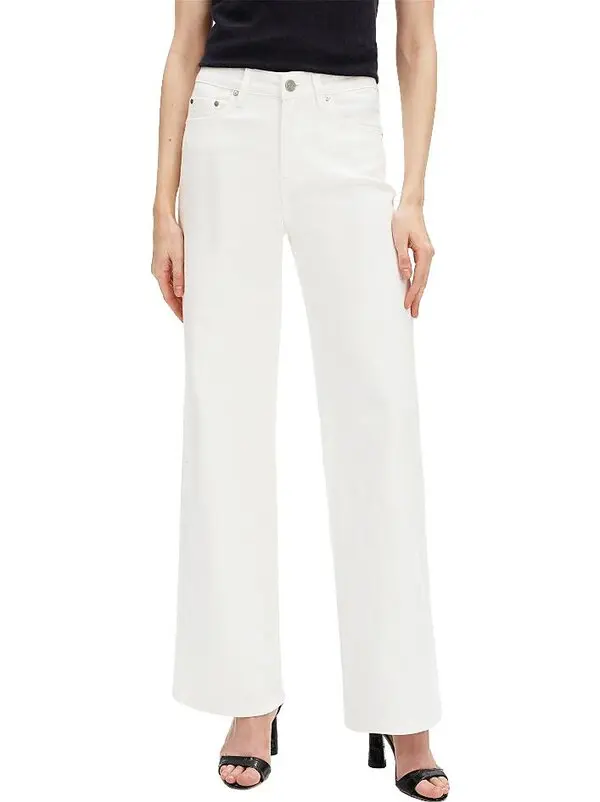 BAYEAS Mid-rise Relaxed Straight Jeans - White