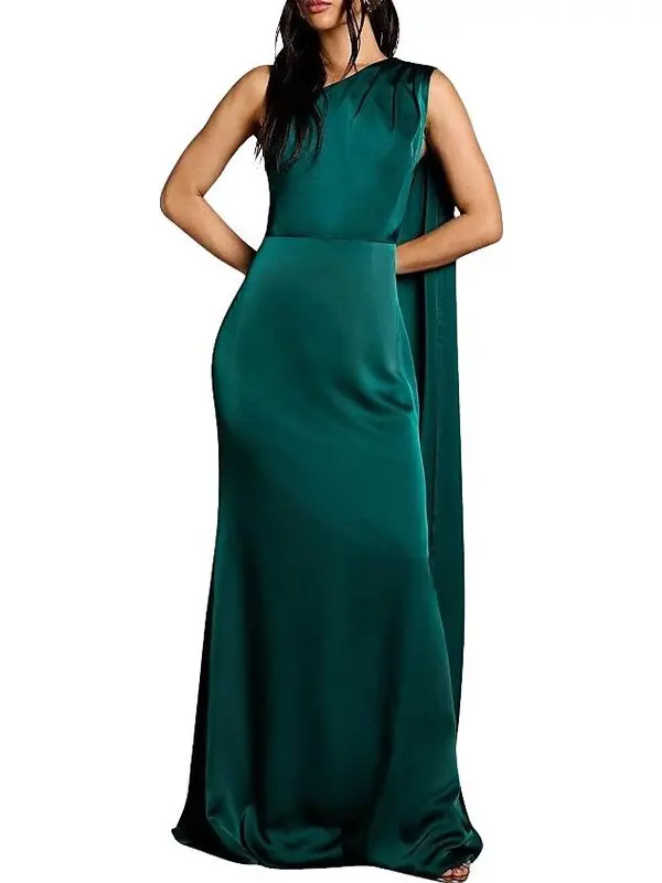 Coast One-shoulder Maxi Dress - Emerald