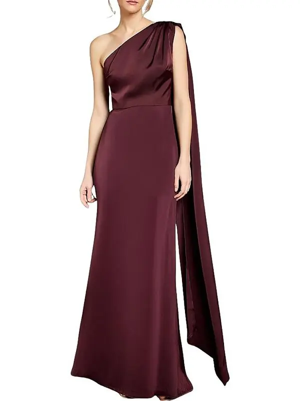 Coast One-shoulder Maxi Dress - Espresso