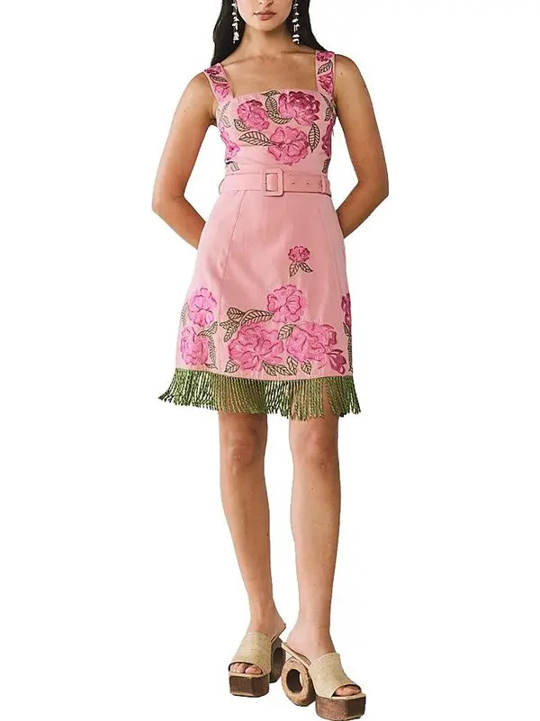EDDY Sarah Bird Mini Dress - Pink Pop Floral