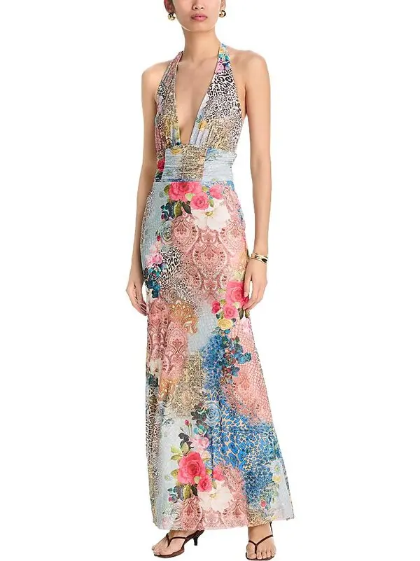 AFRM Anja Maxi Dress - Iris Patch