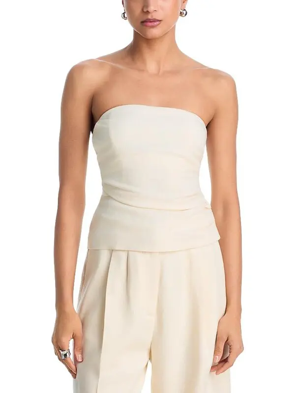 ANINE BING Tyla Strapless Top - Cream