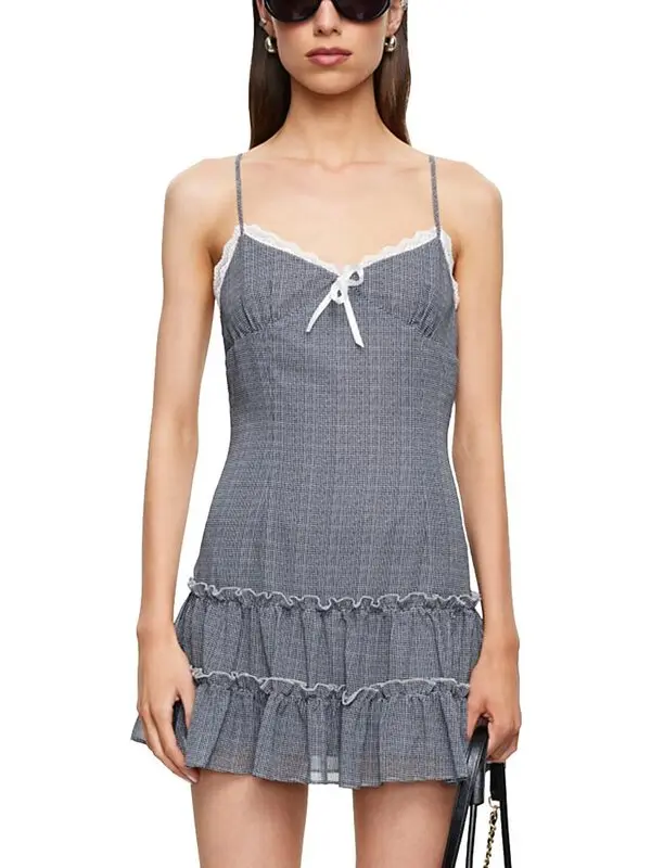 Lioness Yves Mini Dress - Noir Gingham