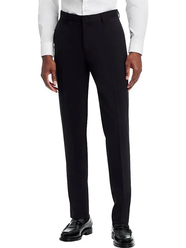Vince Regular Fit Stretch Wool Suit Pants - Black
