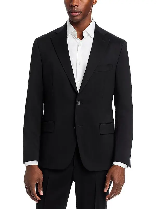 Vince Regular Fit Stretch Wool Suit Jacket - Black