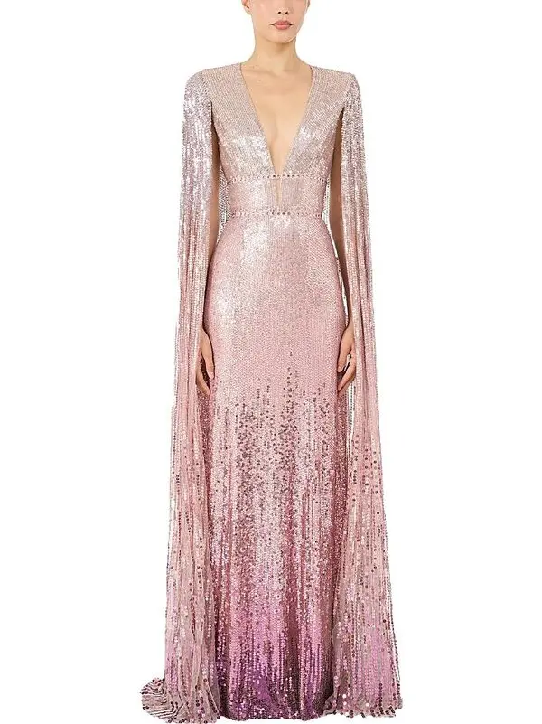 Jenny Packham Sequin-embellished Maxi Gown - Sugar