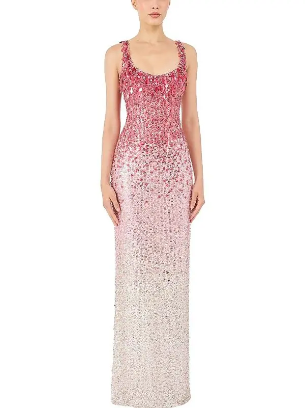 Jenny Packham Decora Sequin-embellished Maxi Dress - Illusion