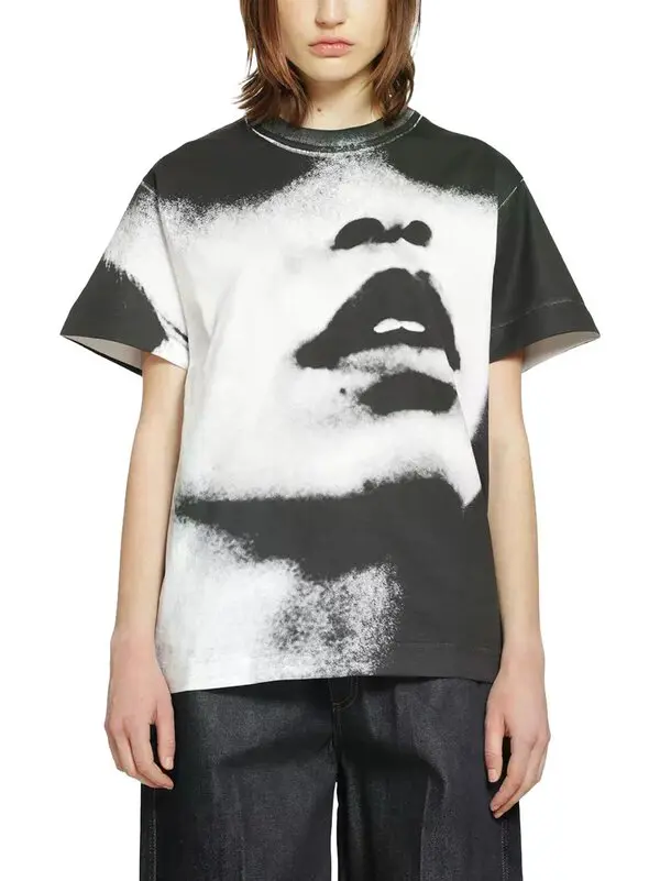 Givenchy Portrait-print Boxy T-shirt - Black