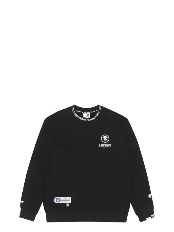 AAPE BY *A BATHING APE Moonface Patch Sweatshirt - Black