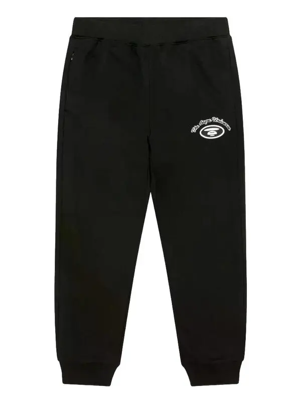 AAPE BY *A BATHING APE Elastic-waistband Track Pants - Black